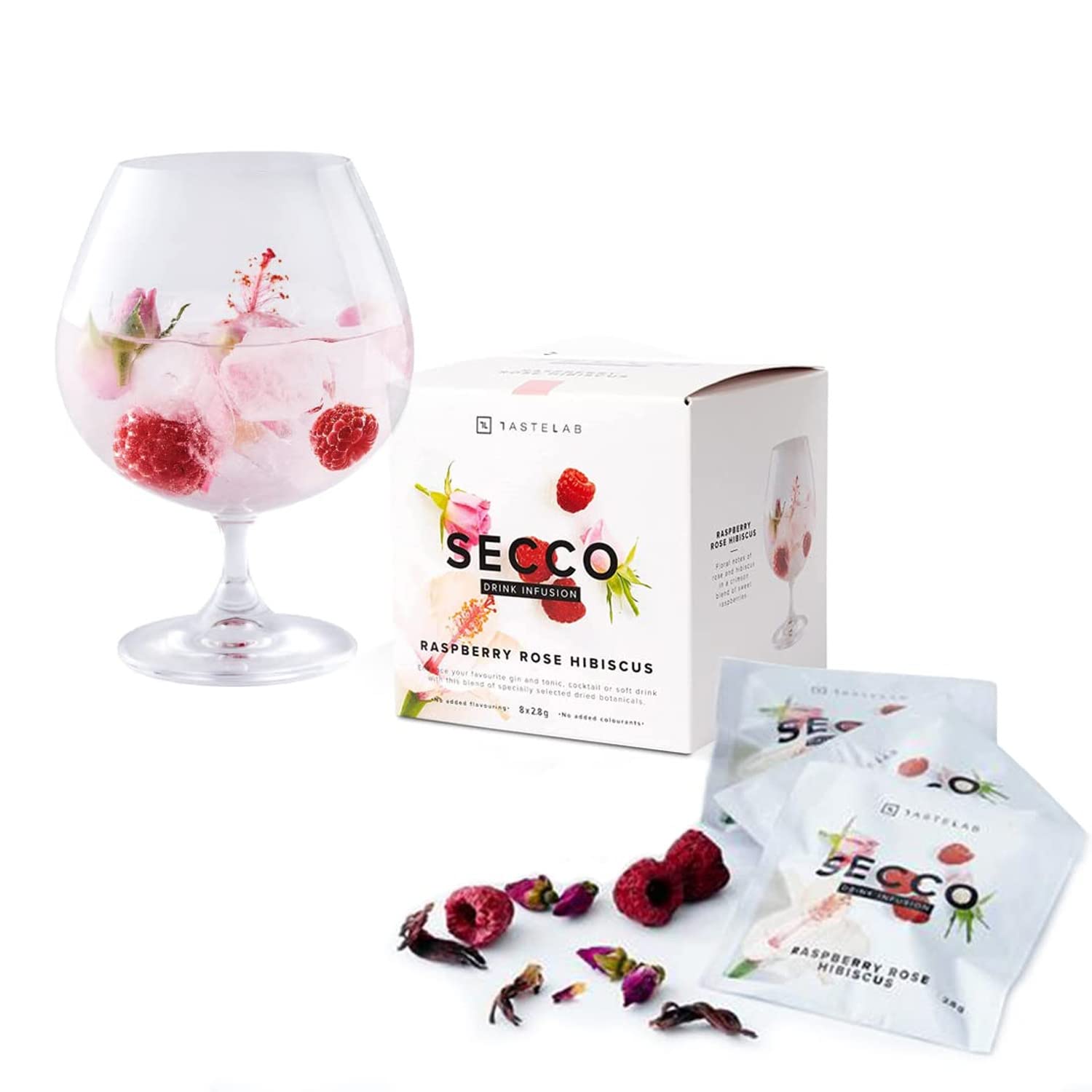 Mua Secco Raspberry Rose Hibiscus Infusion – Botanical Sachets for Gin ...