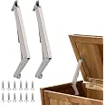 2 Pack | 150N Gas Strut Spring Hinges for Heavy Lids to Keep Stay, Slow ...