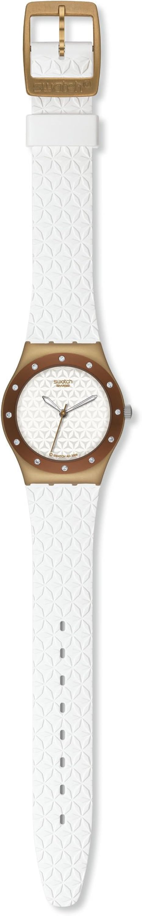 Swatch Ladies Style Queen White Watch: Swatch: Amazon.co.uk: Watches