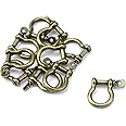 Amazon.com: Semetall 10pcs Metal D-Rings 15mm Horseshoe Shape Key Rings ...