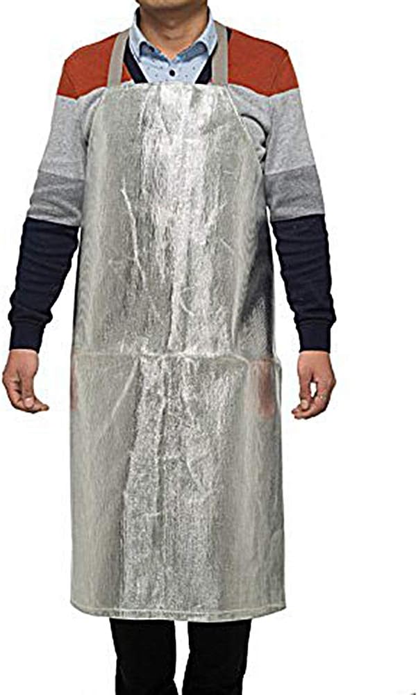 Mufly Aluminized Apron Long Welding Apron Bib Style Heat Resistant ...