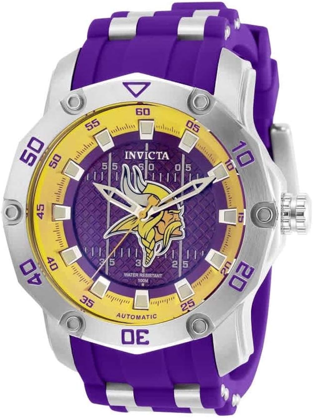 Amazon.com: Invicta NFL Minnesota Vikings Automatic Purple Dial Men's ...