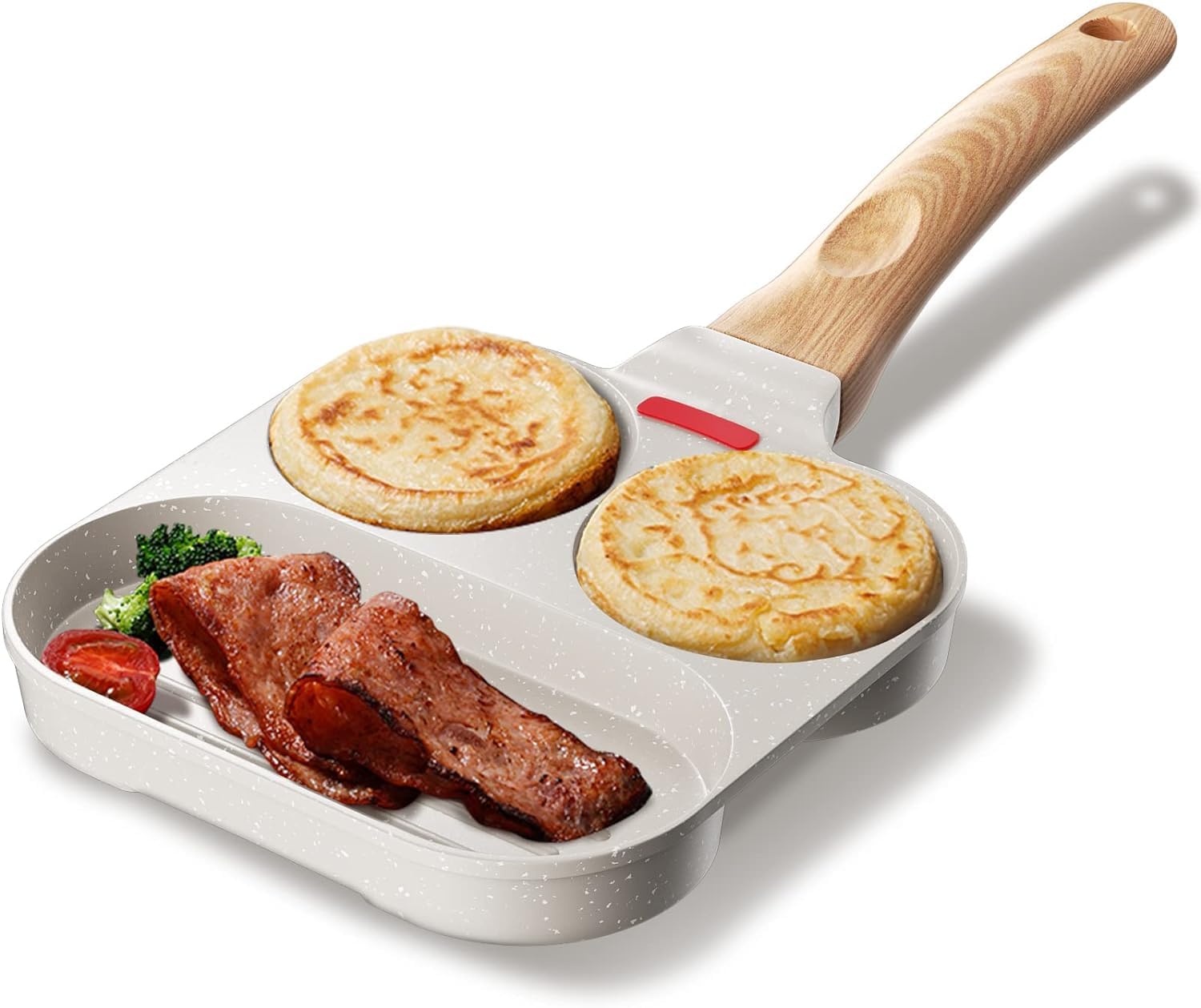Egg Frying Pan Breakfast Pan - Nonstick Divided Pan, Versatile Fried ...