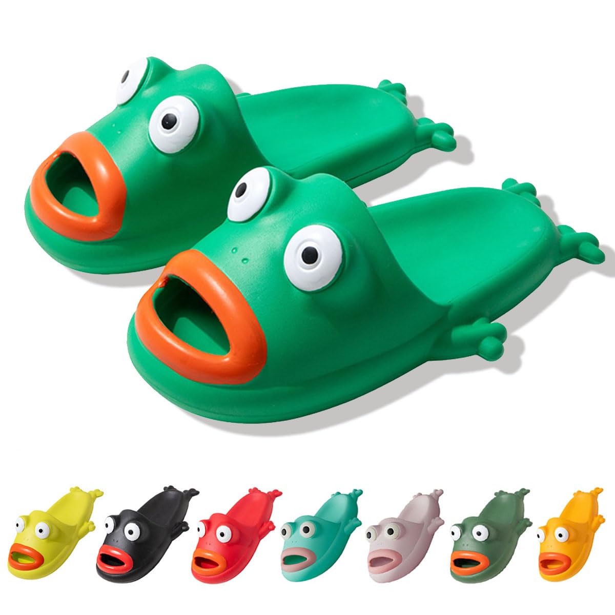 MEADOO Frog Slippers,Frog Flip Flops, Thickness Bath Slipper, Funny ...