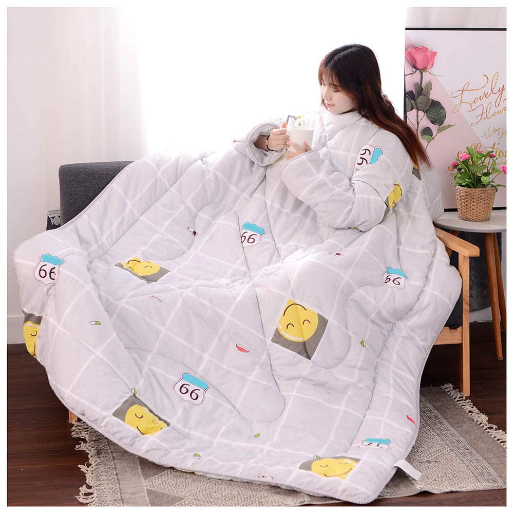 Coperte e trapunte Multifunzione Pigro Letto con Maniche Inverno Caldo ...