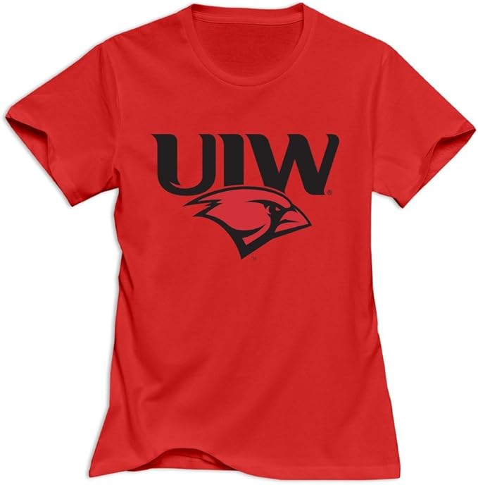 Amazon.com: LXQL1 Women's UIW Athletic Facilities Logo T-Shirt Red US ...