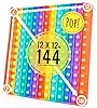 12x12 Multiplication Table Pop it-Times Table Math Manipulatives to ...