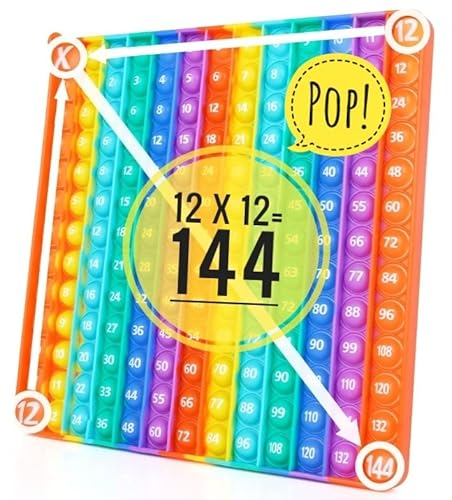 12x12 Multiplication Table Pop it-Times Table Math Manipulatives to ...