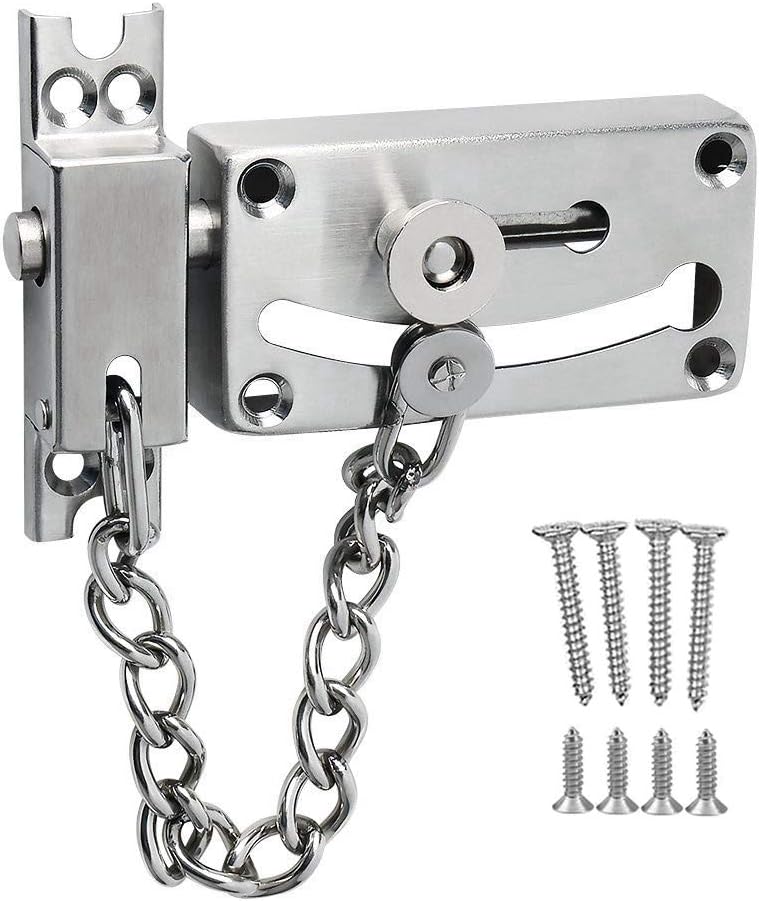 YUOIP® Stainless Steel Slide Bolt Door Chain Latch Gate Latches Safety ...