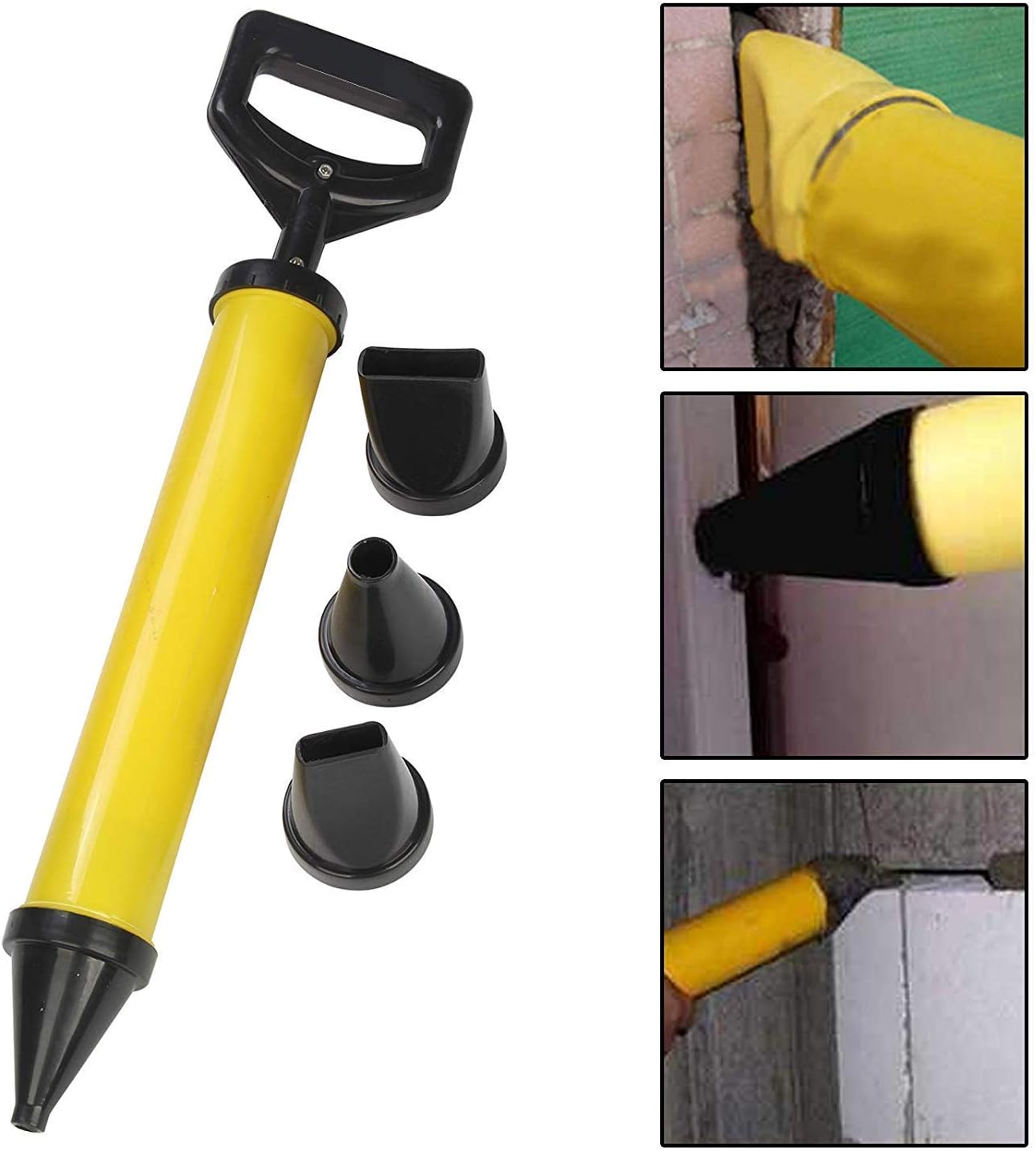 Ayam Cement Caulking Gun, Mortar Syringe,Hand Mortar Pump Joint Gun for ...