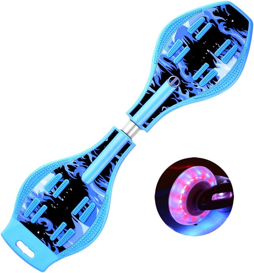 ZWLI Waveboard Pro Bis 100 kg | Mit LED Leuchtrollen, Tasche und ...