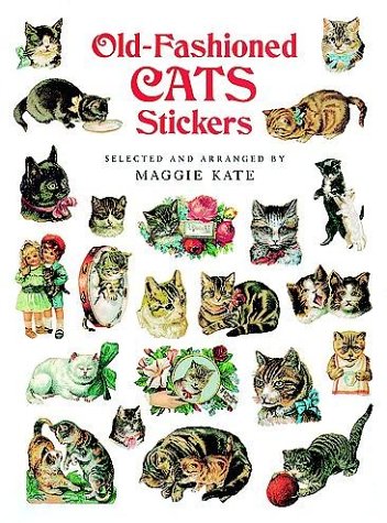 Old-Fashioned Cats Stickers: 93 Full-Color Pressure-Sensitive Designs ...