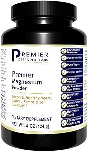 Amazon.com: Premier Research Magnesium, Magnesium Lactate Powder, 4 Oz ...