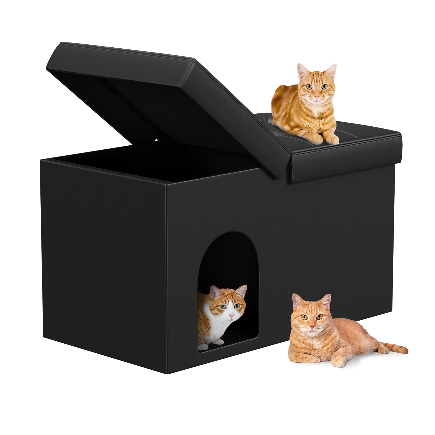 MESTYL Cat Litter Box Enclosure, 34" x 20" x 20", Hidden Extra Large ...