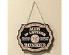 Amazon.com: Men of Letters Bunker - Black Door Sign: Handmade