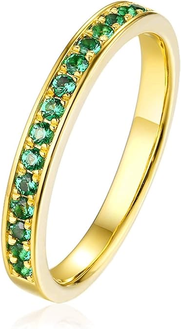 Clavie Verlobungsring Ring Damen Größe 50 Grüner Smaragd Rund 18 Karat ...