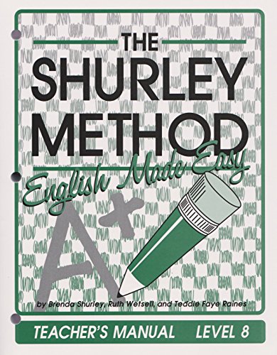 The Shurley Method, English Made Easy, Teacher's Manual, Level 8 ...
