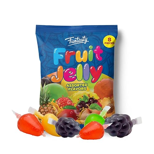 Funtasty Squeezable Fruit Jelly Candy - 8 Count Bag - Assorted Flavors ...