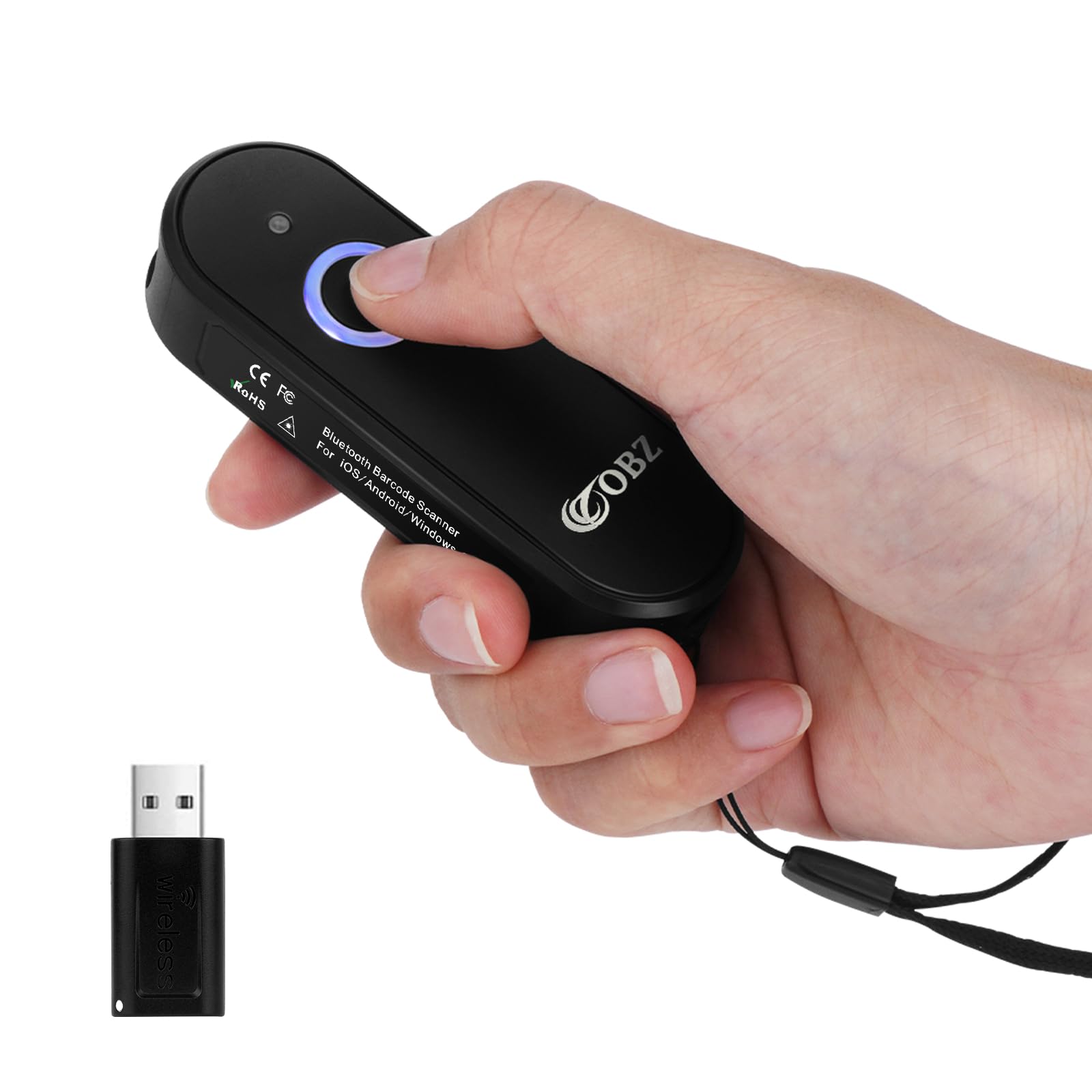 Mua Mini 2D Bluetooth Barcode Scanner 2.4G Wireless Barcode Scanner, 3 ...