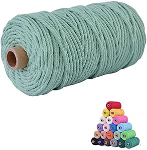 Amazon.com: flipped 100% Natural Macrame Cotton Cord,3mm x109 Yard ...
