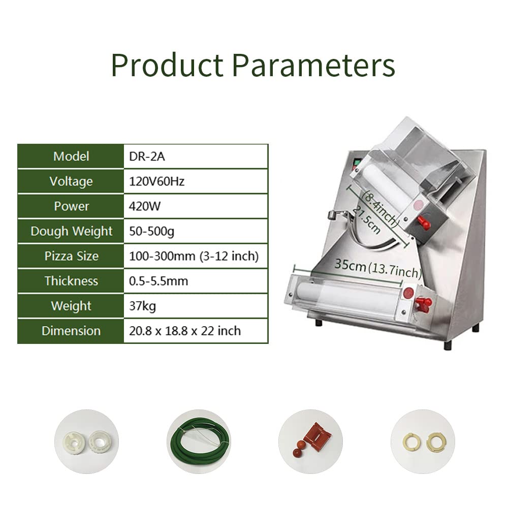 Mua Commercials Dough Sheeter 12 inch Electric Pizza Maker,Stainless ...