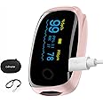 Amazon.com: Rechargeable Pulse Oximeter Fingertip Oxygen Monitoring ...