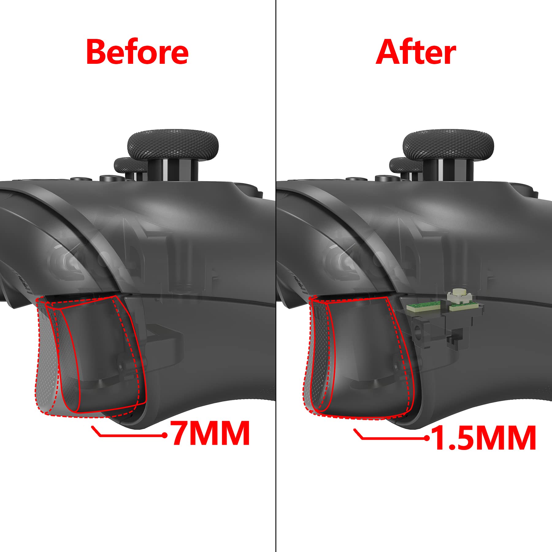 Mua eXtremeRate Xbox Series X/S Controller LT RT Button Clicky Hair ...