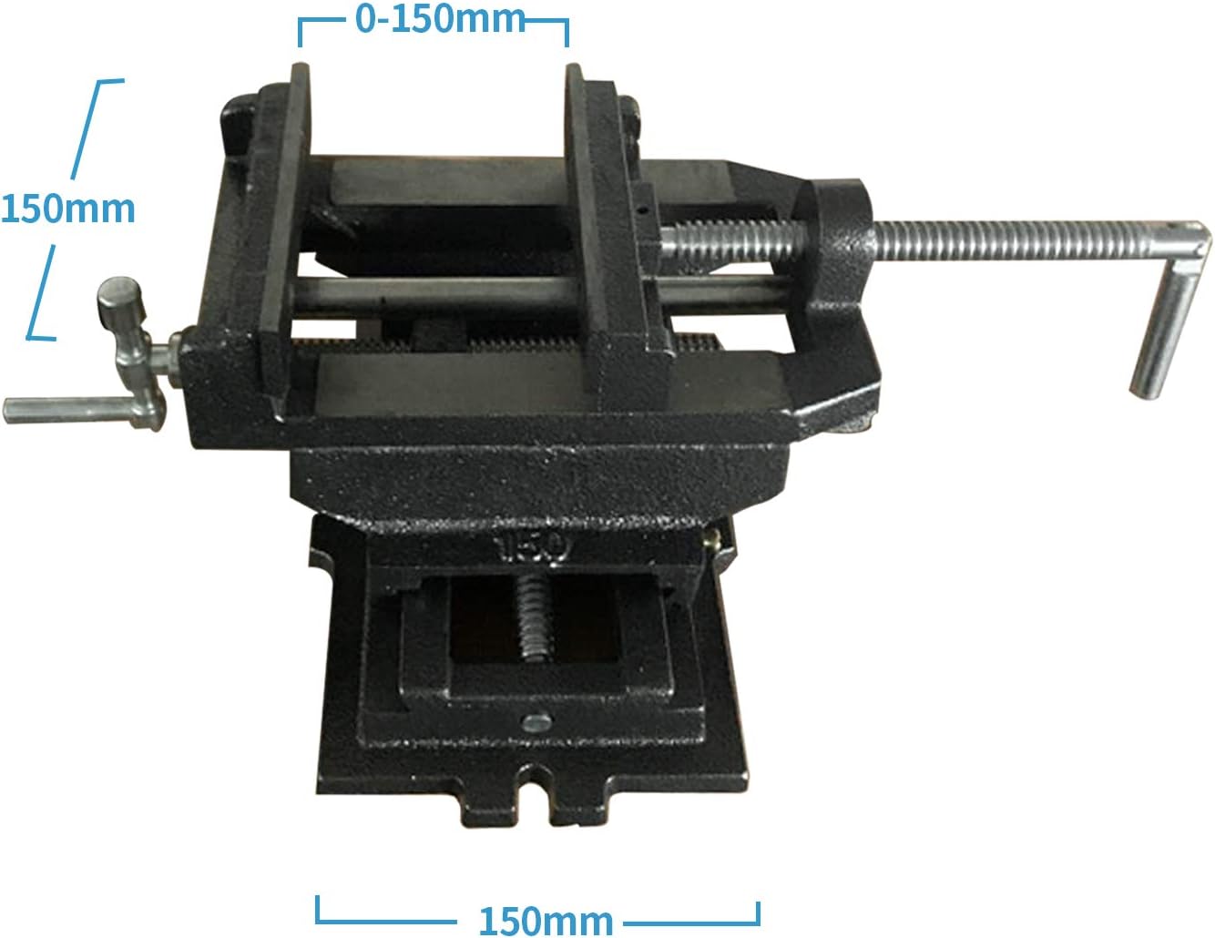 6″ Cross Sliding Drill Press Vice Heavy Duty Bench Vice Cast Iron Cross ...