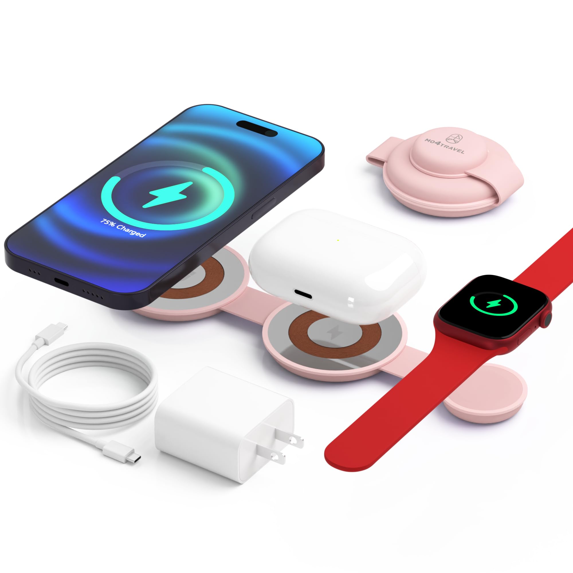 Pocket Size EDC Fast Charge Magnetic 3 in 1 Charging Station for Apple ...