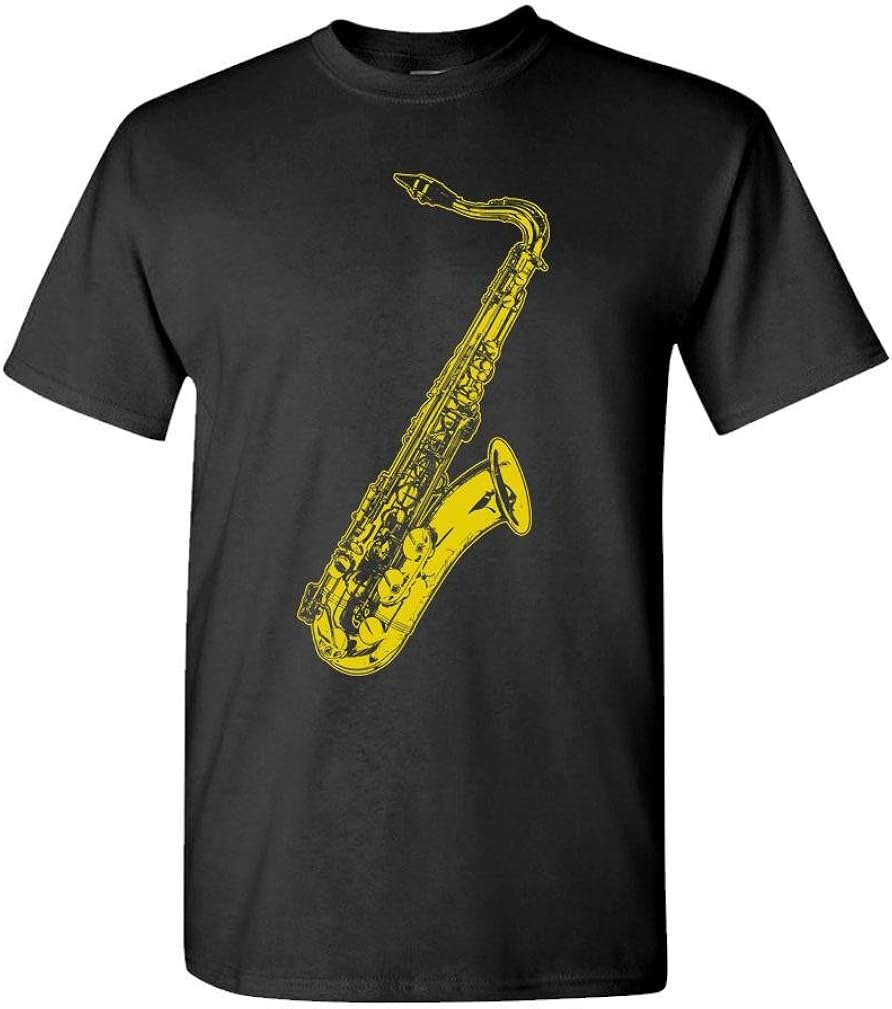 Amazon.com: Live Nice Saxophone - Mens Cotton T-Shirt: Clothing