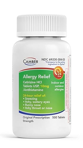 CAMBER PHARMACEUTICALS, INC Cetirizine HCI 10mg Tablets, 24-Hour ...