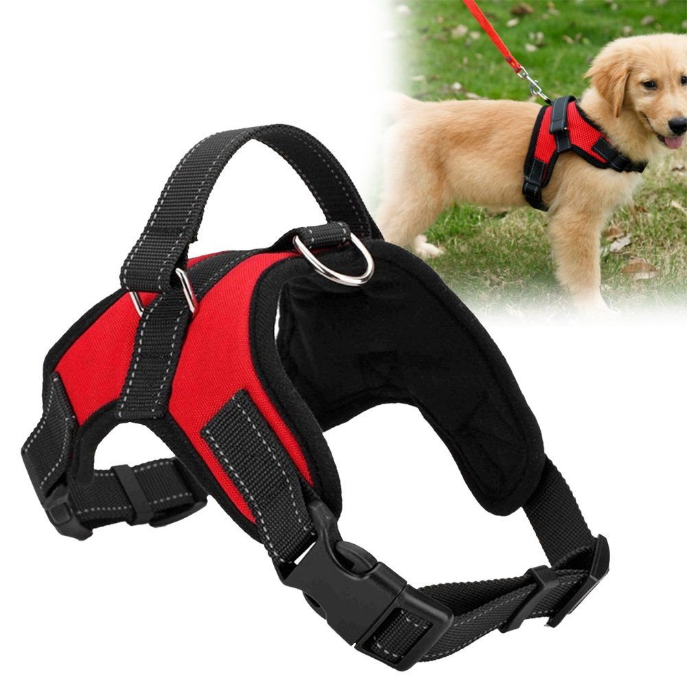 New Pet Collar Dog Soft Adjustable Harness Pet Walk Out Hand Strap Vest