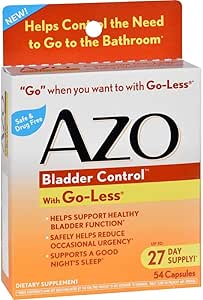 Amazon.com: AZO Bladder Control, 54 Capsules (2 Pack) : Health & Household