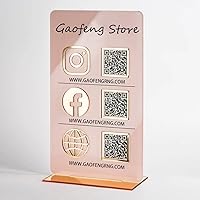 Amazon.com : Pahdecor 3D QR Code Signs for Personalized Business ...