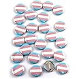 Amazon.com: LGBTQ+ Transgender Pride Flag Pinback Buttons - 1 Inch ...