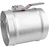 Aynaxcol HVAC Duct Manual Volume Damper 4Inch Air Flow Regulator ...