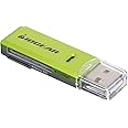 IOGEAR SD/MicroSD/MMC Card Reader/Writer GFR204SD (Green/Gray) : Amazon ...