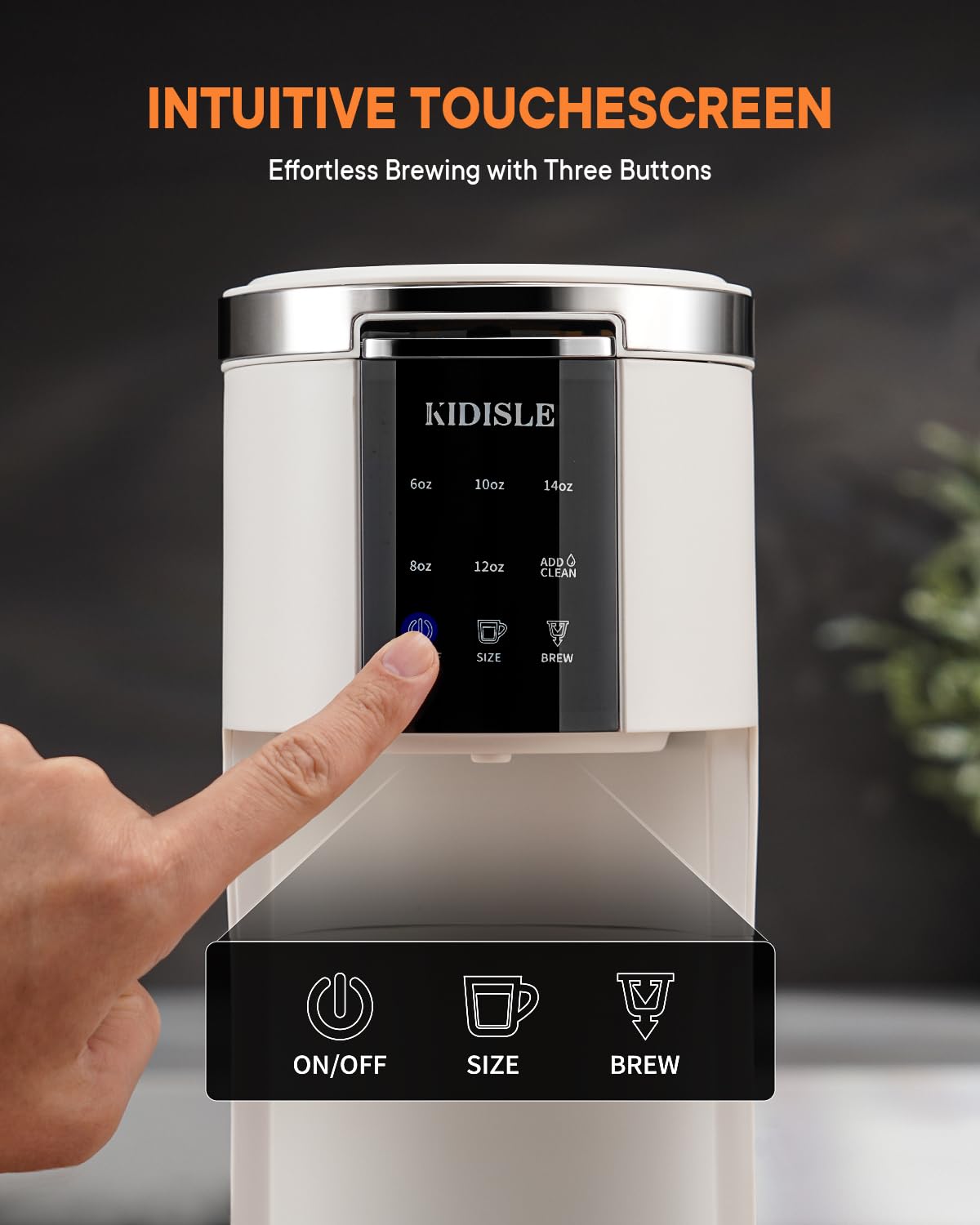 Mua KIDISLE 3 in 1 Single Serve Coffee Maker for K Cup Pods & Ground ...