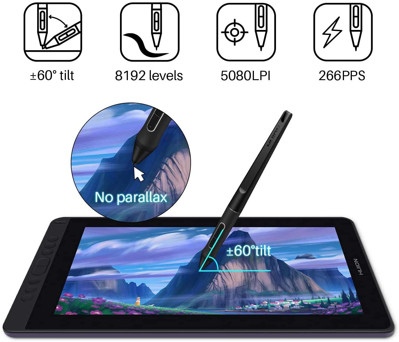 Mua HUION KAMVAS 13 Drawing Tablet with Screen, Full-Laminated Digital ...