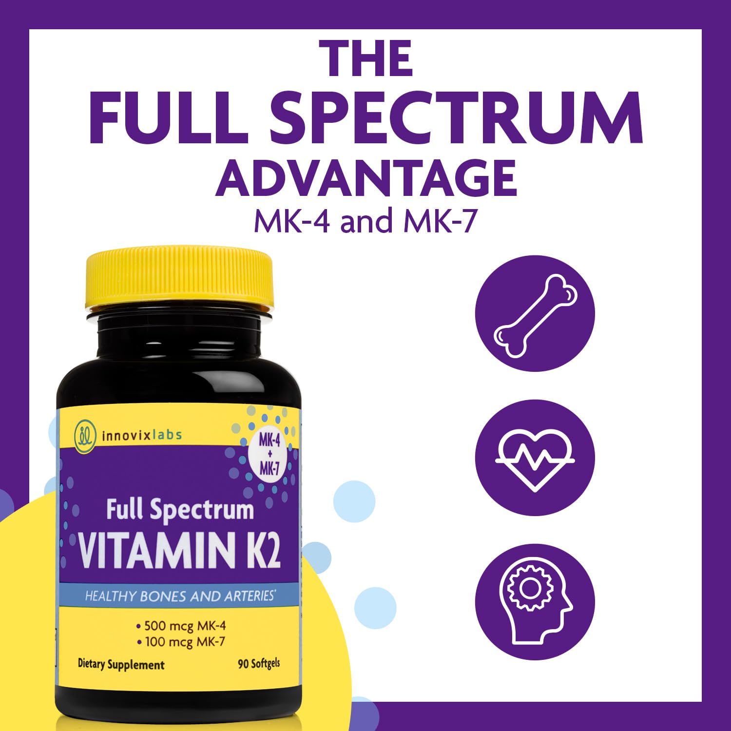 Mua InnovixLabs Full Spectrum Vitamin K2 - 90 Softgels with 600 mcg of ...
