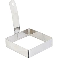 Amazon.com: Winco x 4-Inch Square Egg Ring, Medium, Stainless Steel ...