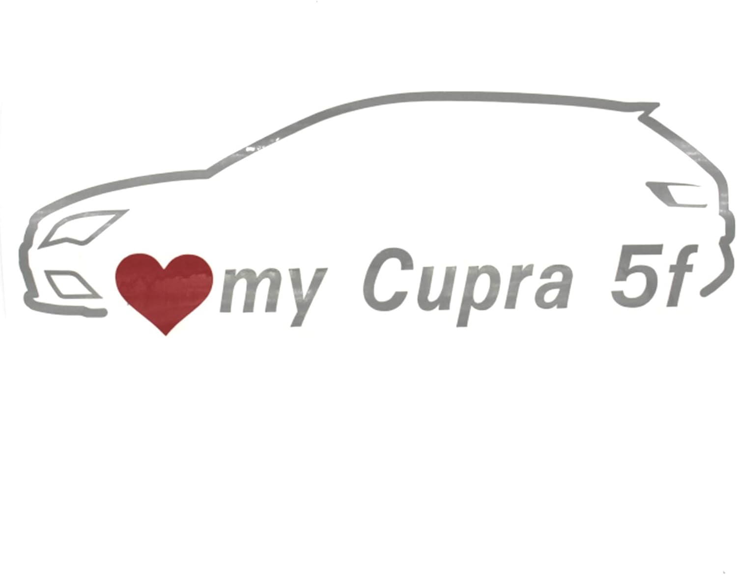 Finest-Folia 1 x I Love My Cupra Auto Aufkleber Fahrzeug Sticker ...