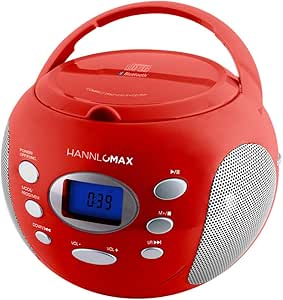 Amazon.com: HANNLOMAX HX-305CD Portable CD Player, PLL FM Radio ...