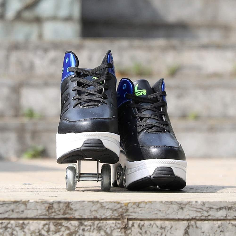 Wedsf 2 in 1 Multifunzionale Quad Skate Pattini A Rotelle Pattinaggio ...