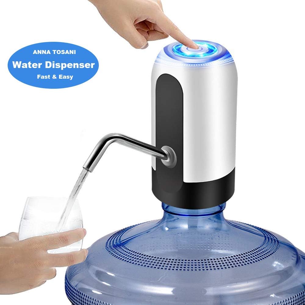 ANNA TOSANI Dispensador de Agua Automático, Portátil USB Recargable ...
