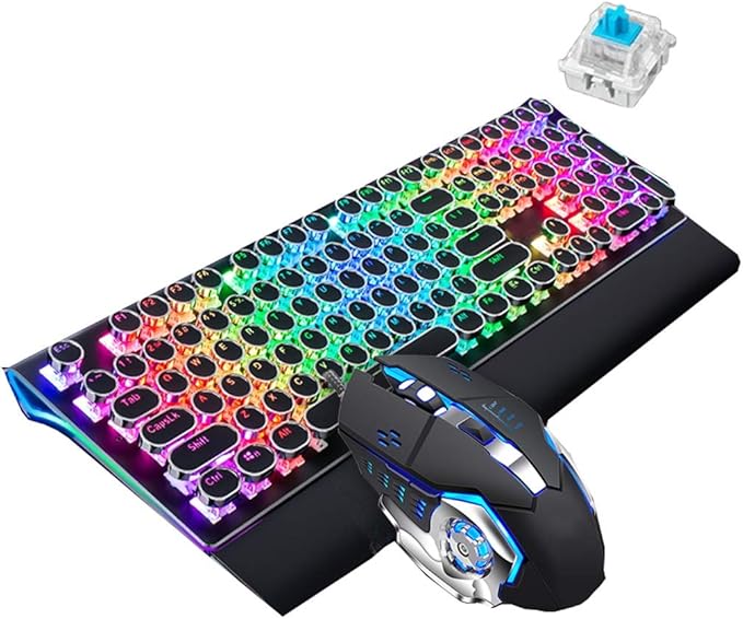Amazon.com: ARCH Mechanical Keyboard and Mouse Combo RGB Gaming ...