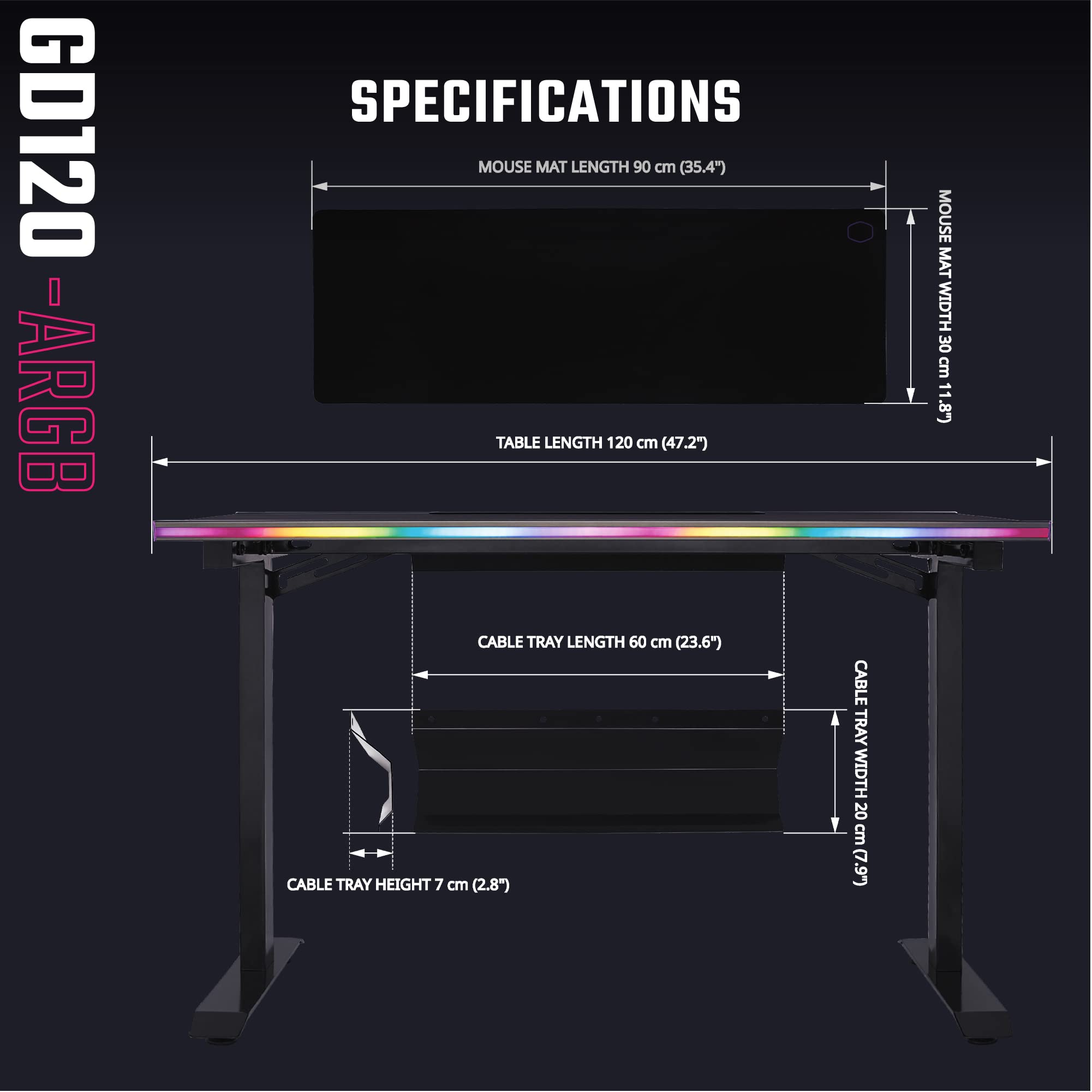 Mua Cooler Master GD120 A1 ARGB 30th Anniversary PC Gaming Desk ...