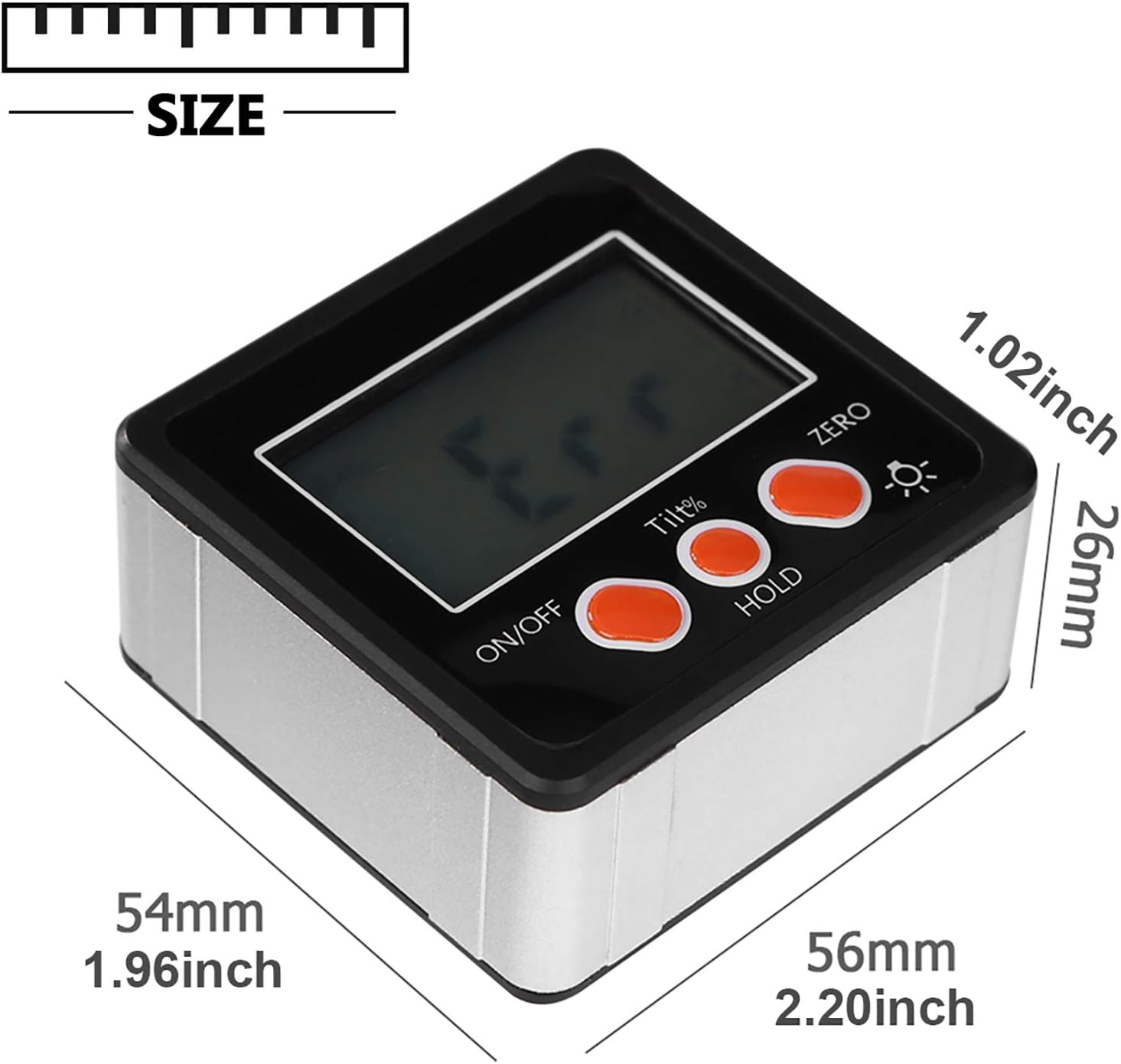 Precise Digital Inclinometer Protractor, Waterproof Digital Angle Gauge ...