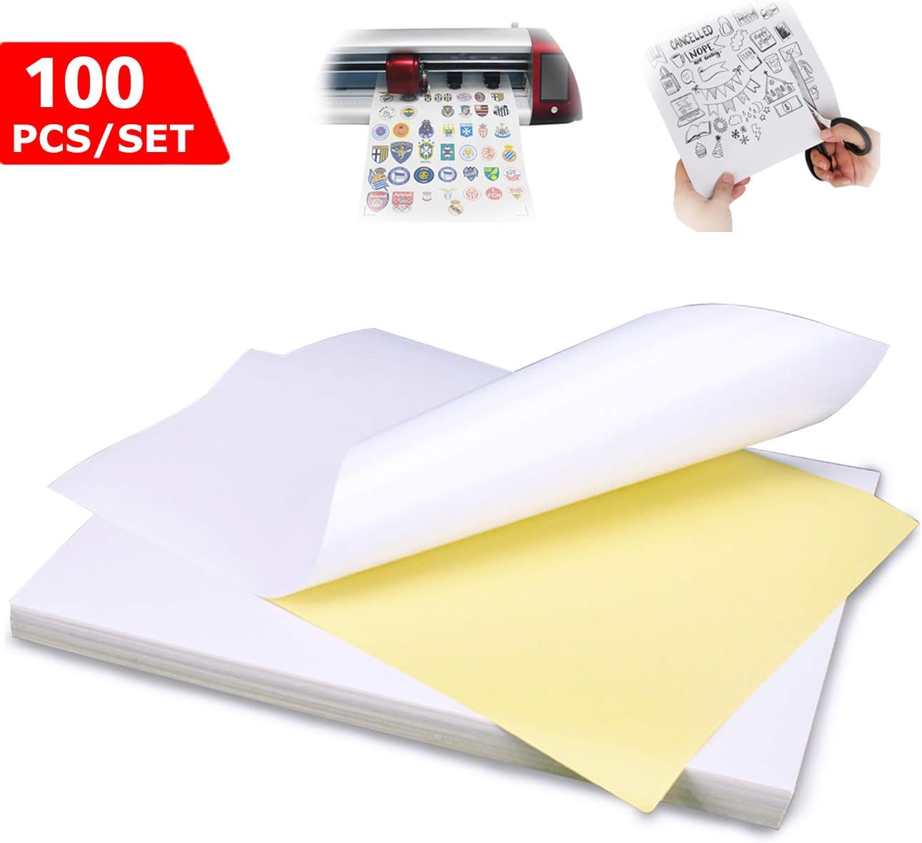 Universal Etiketten Selbstklebend Papier 100 Blatt 210 x 297 mm ...