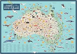 Australia: Illustrated Map : McCartney, Tania: Amazon.com.au: Books